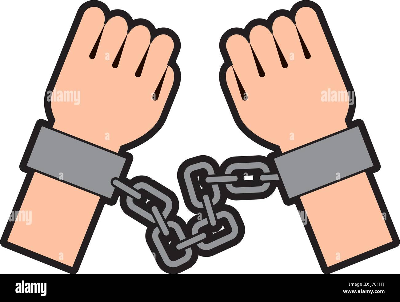 hand human with chains Stock Vector Image & Art - Alamy