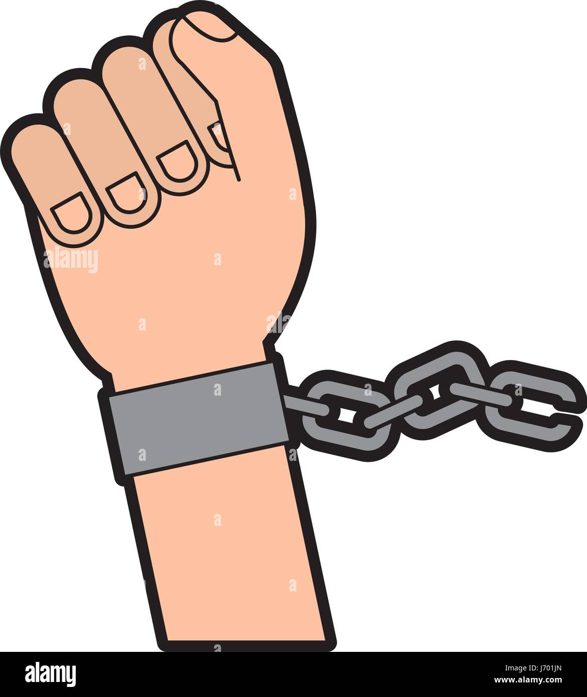 hand human with chains Stock Vector Image & Art - Alamy