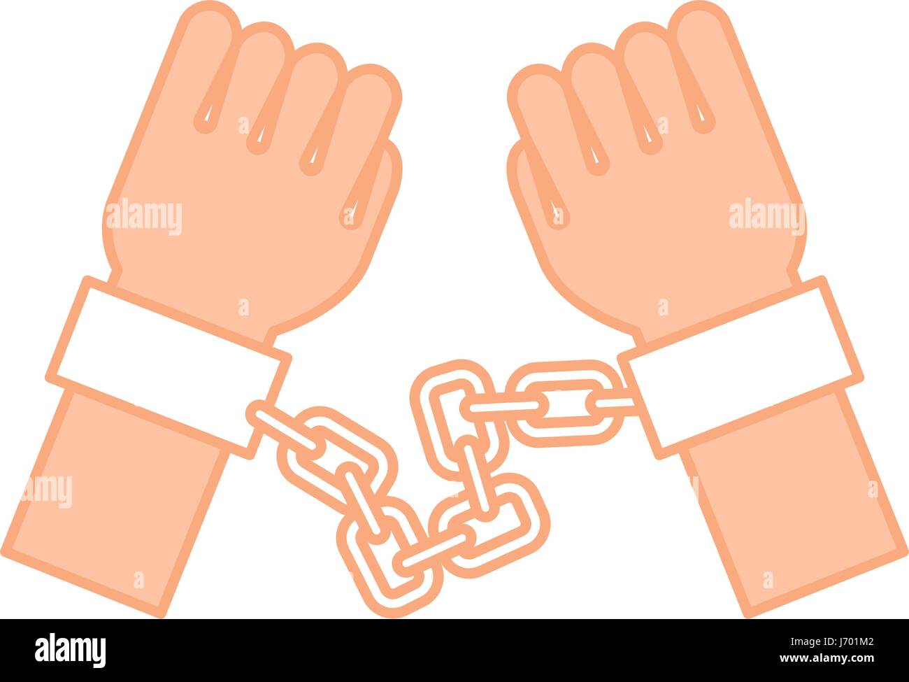 Slave chains iron Cut Out Stock Images & Pictures - Alamy