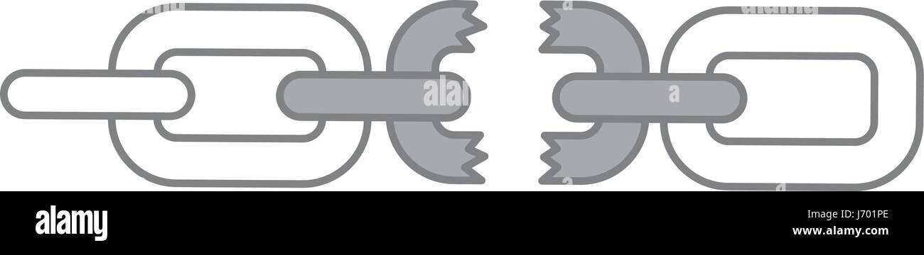 Broken chain isolated icon Stock Vector Image & Art - Alamy