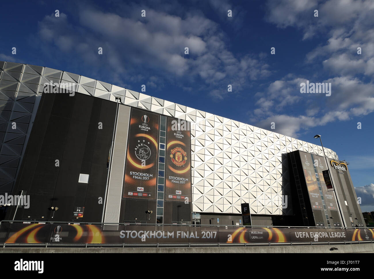 A general view of the Friends Arena, Stockholm, in Sweden, ahead of the ...