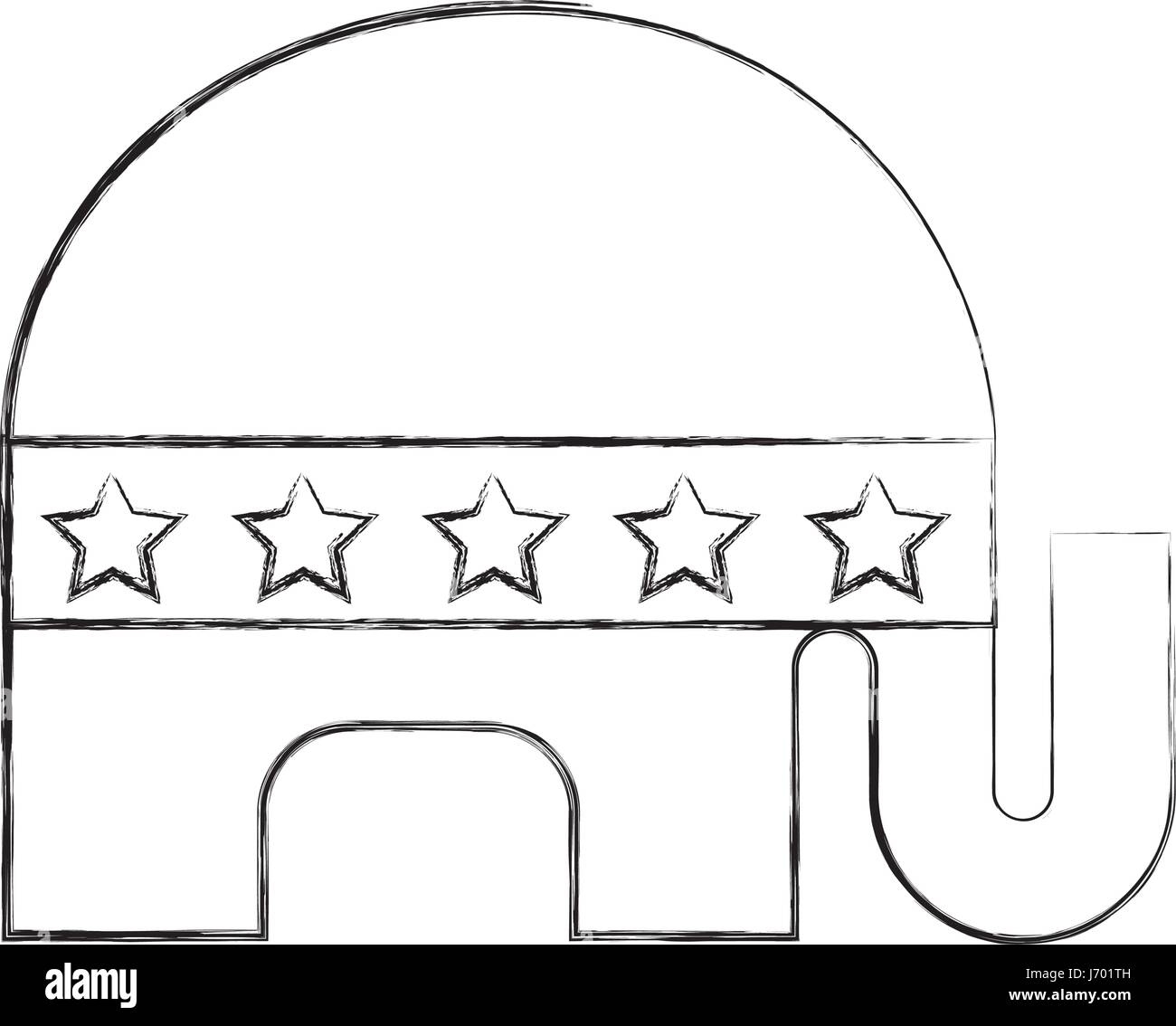 usa elephant symbol icon Stock Vector Image & Art - Alamy