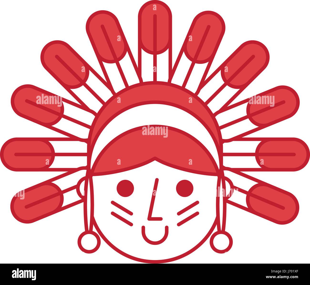 native American character icon Stock Vector Image & Art - Alamy