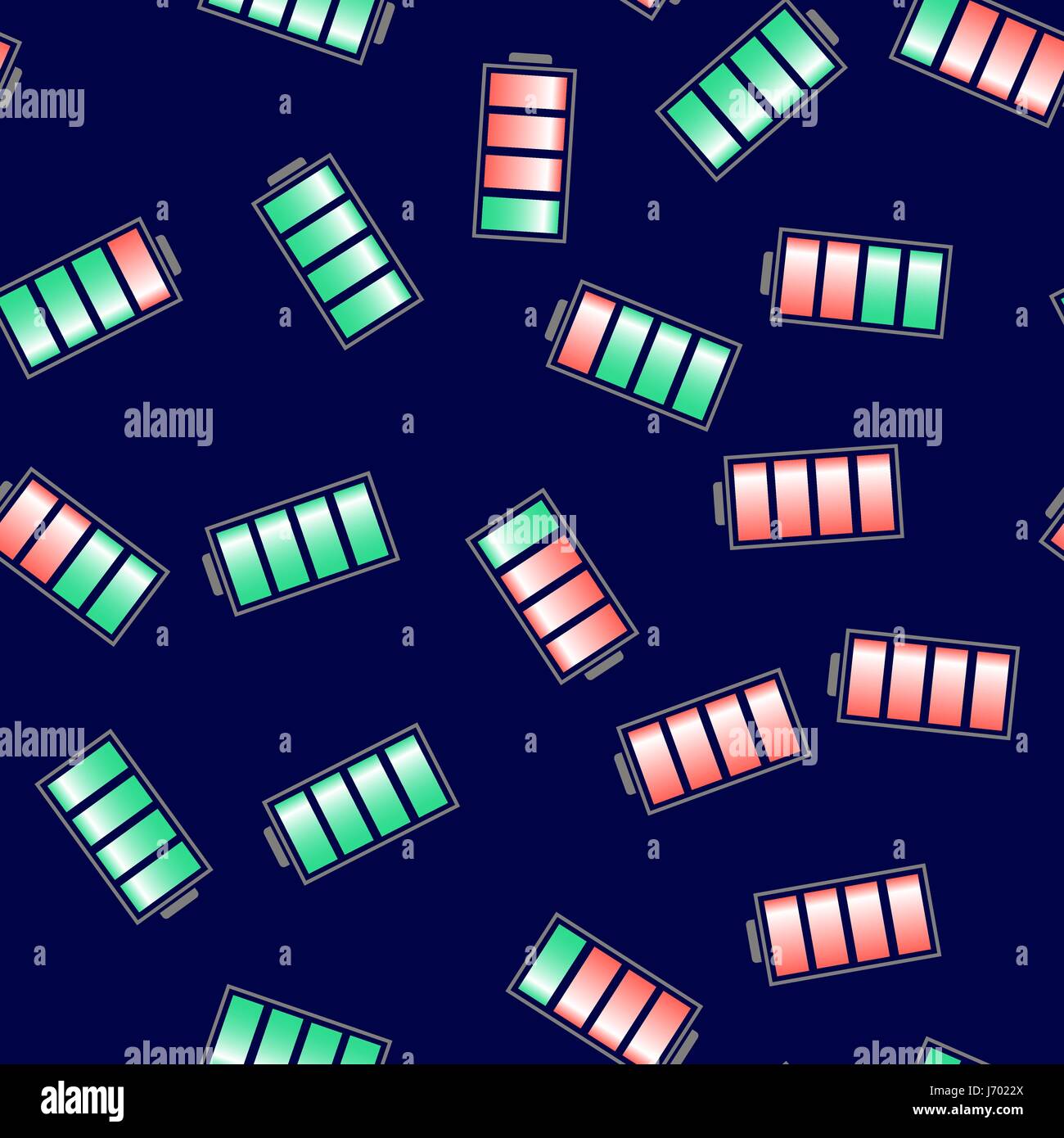 Different Charge of Battery Seamless Pattern Stock Vector Image & Art ...