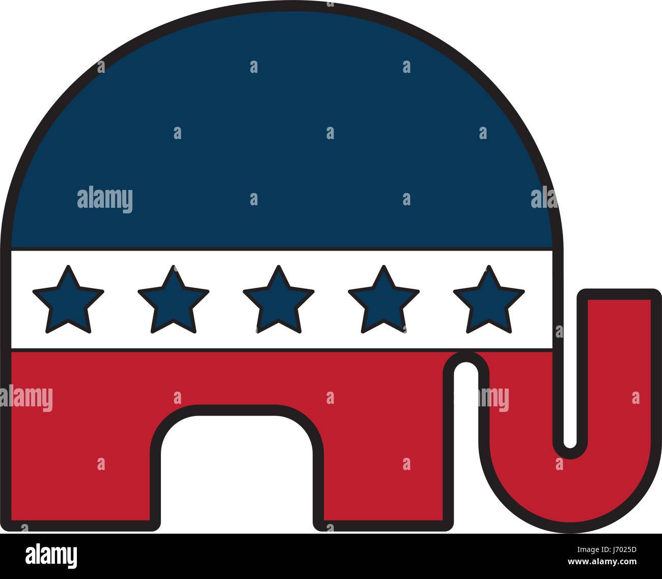 usa elephant symbol icon Stock Vector Image & Art - Alamy