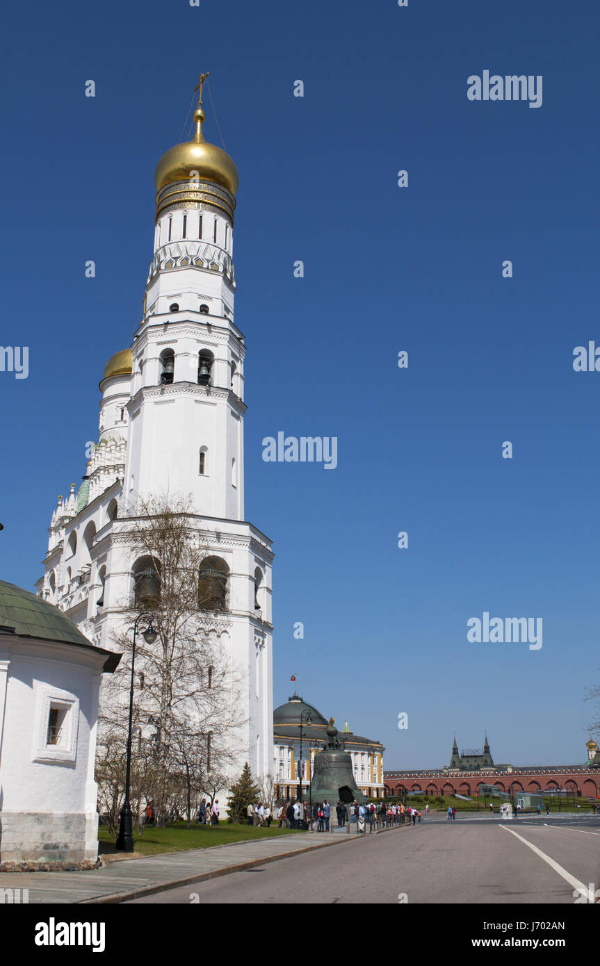 Ivan the Great Bell Tower, the tallest tower of the Moscow Kremlin ...