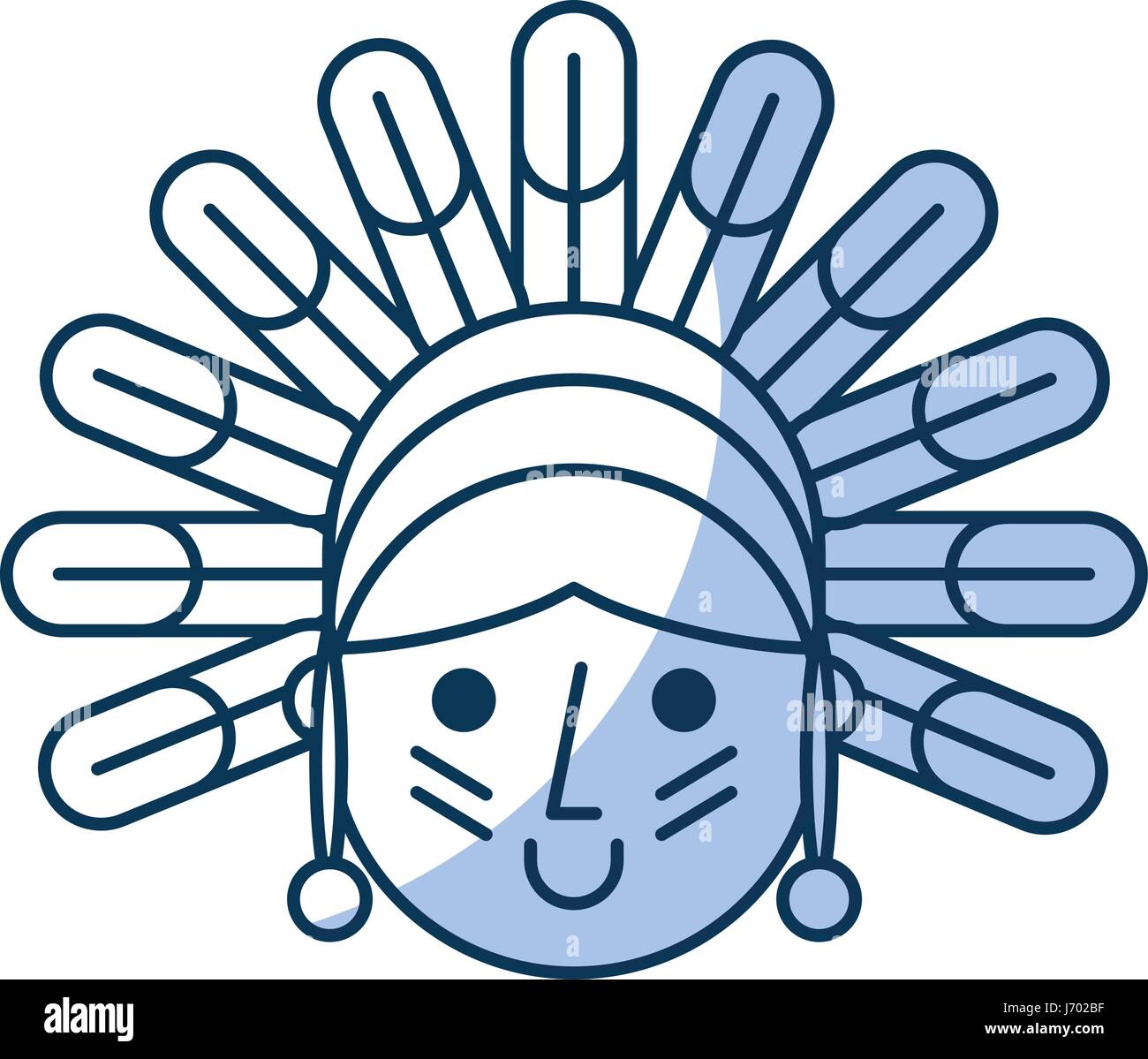 native American character icon Stock Vector Image & Art - Alamy