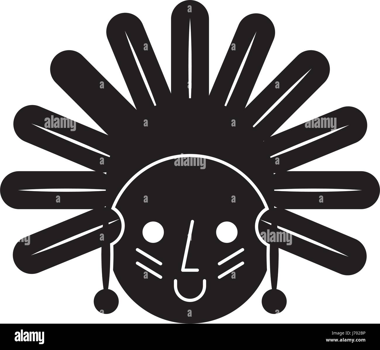 native American character icon Stock Vector Image & Art - Alamy