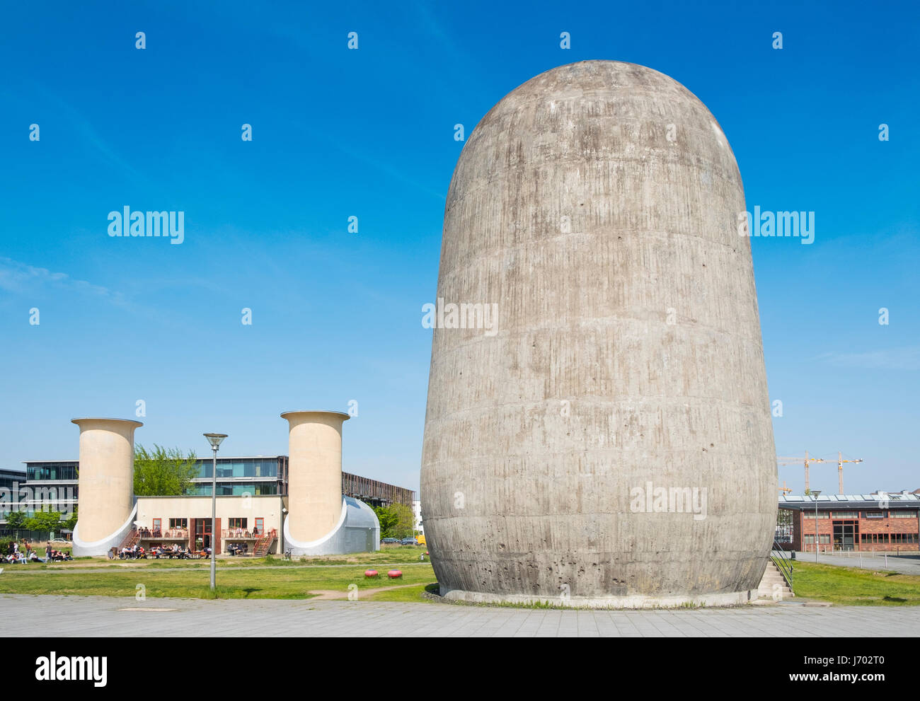 Historic wind tunnel and laboratory at Aerodynamic Park at Adlershof ...