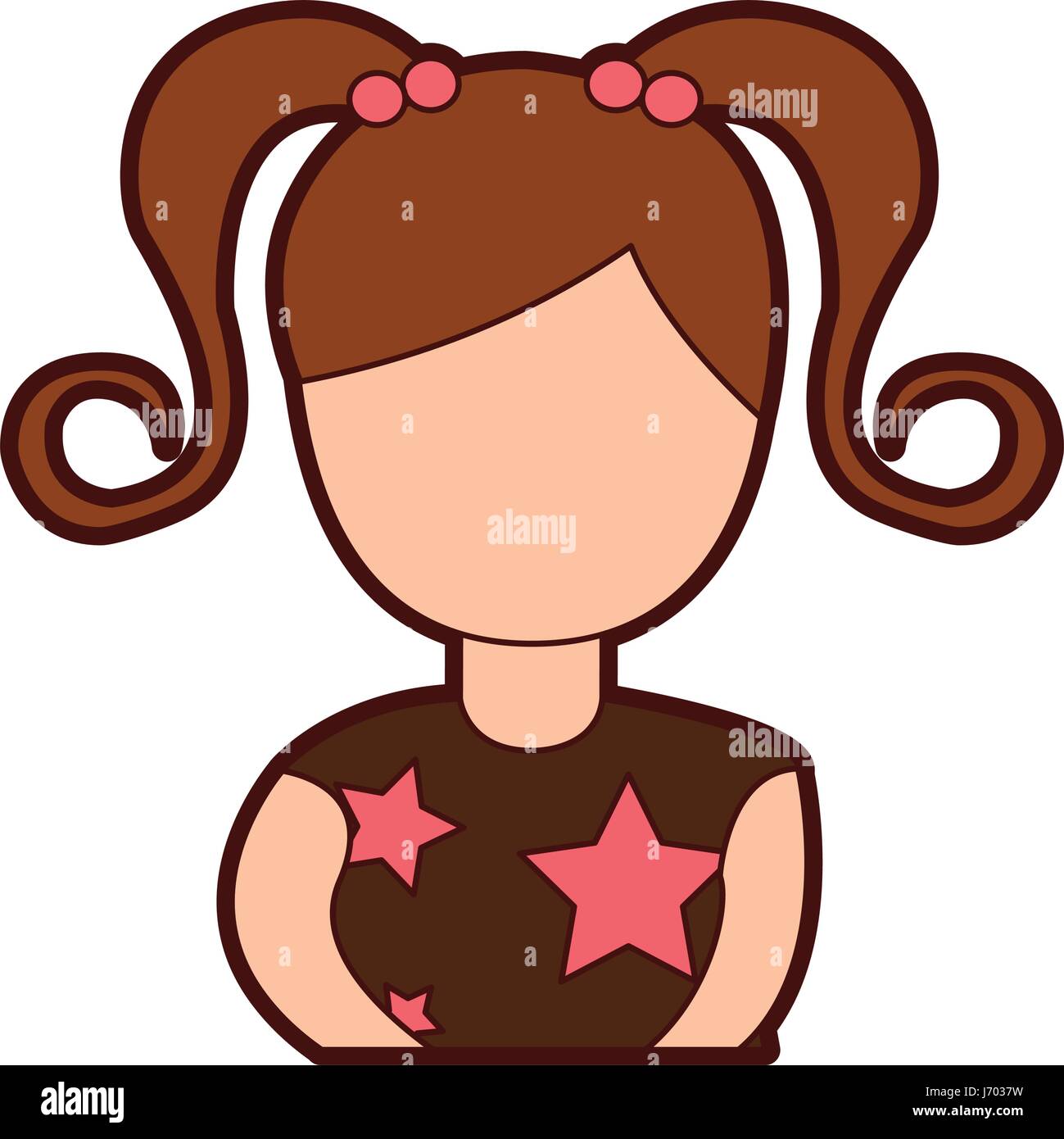 little girl avatar character Stock Vector Image & Art - Alamy