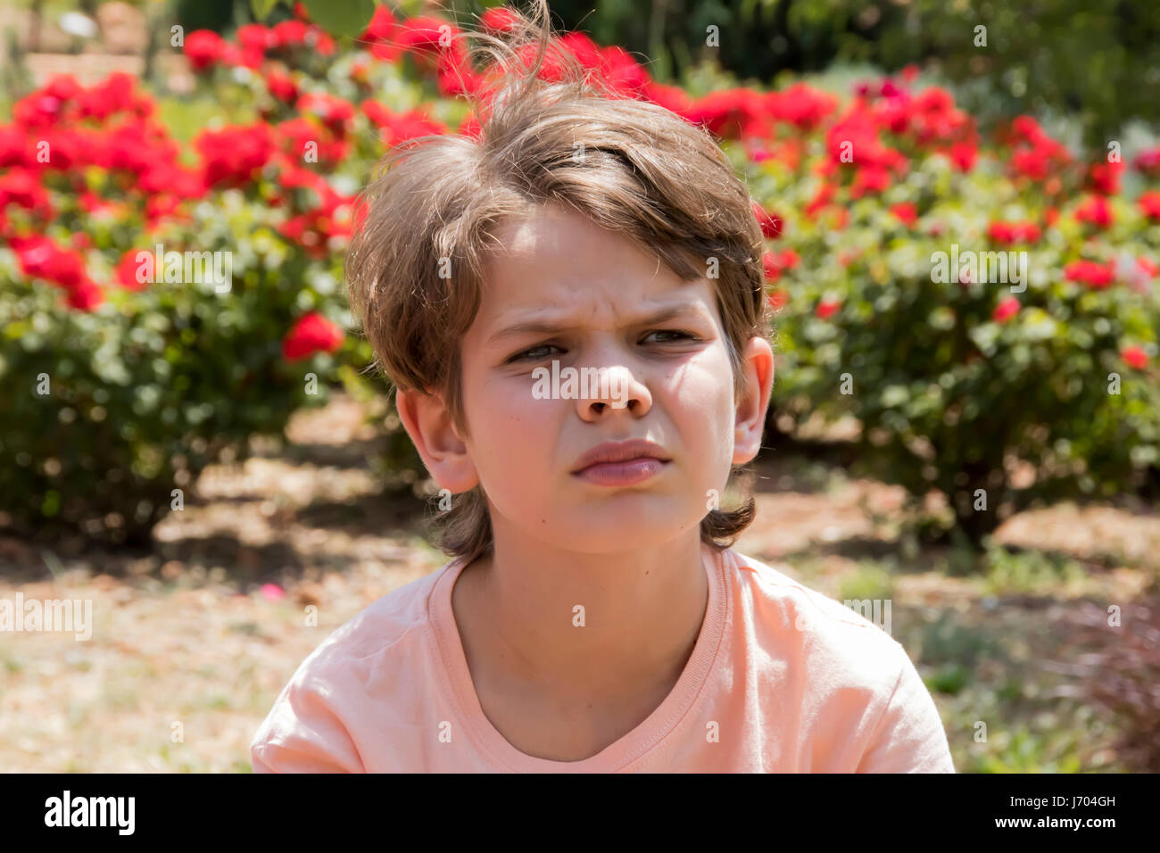 Face of cute boy close Stock Photo - Alamy