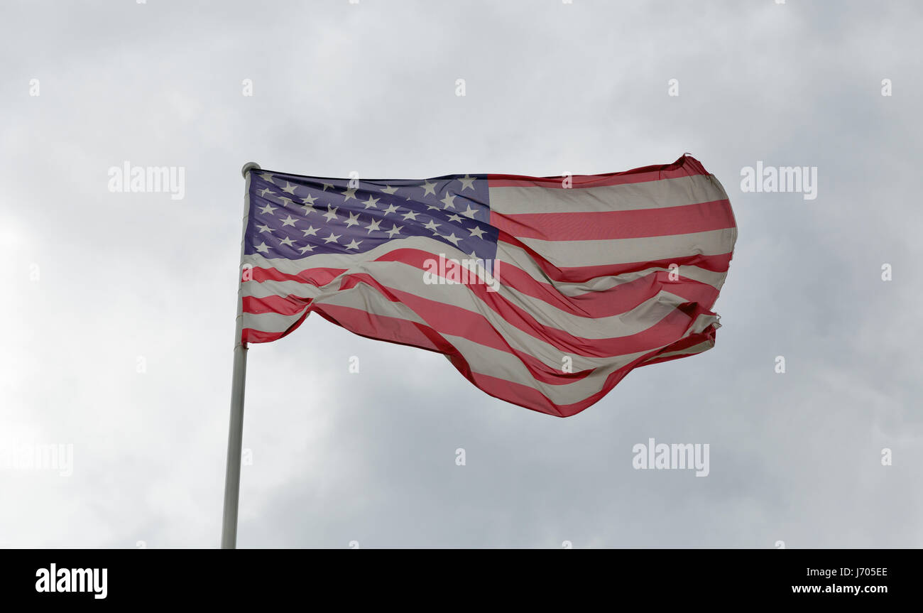 American flag wave waving hi-res stock photography and images - Alamy