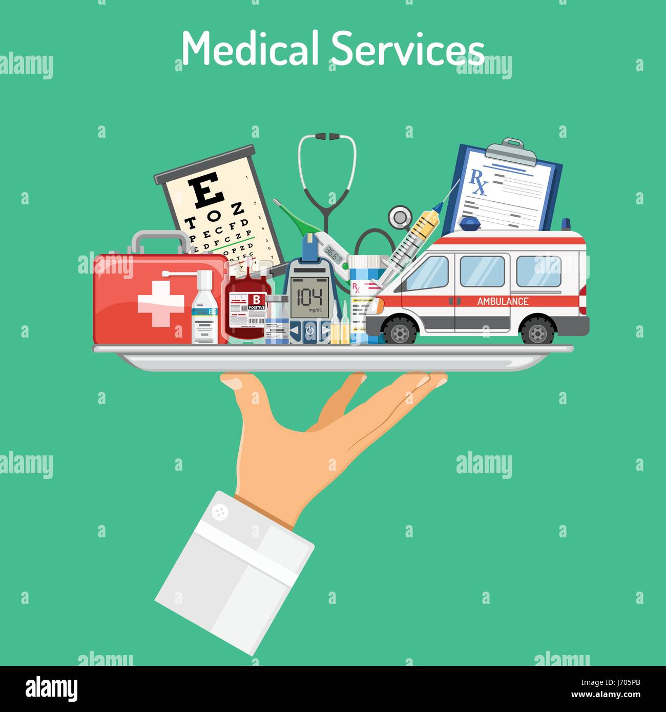 Medical tray Stock Vector Images - Alamy