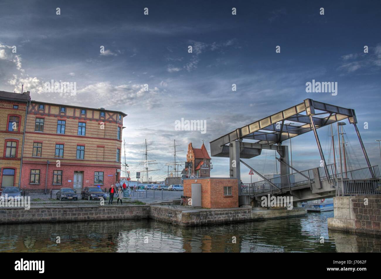 evening at the port of stralsund Stock Photo - Alamy