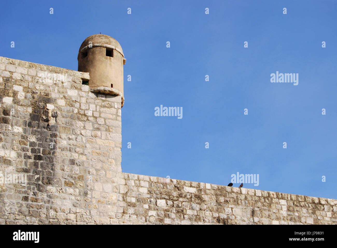wall blockhouse city wall blue historical big large enormous extreme ...
