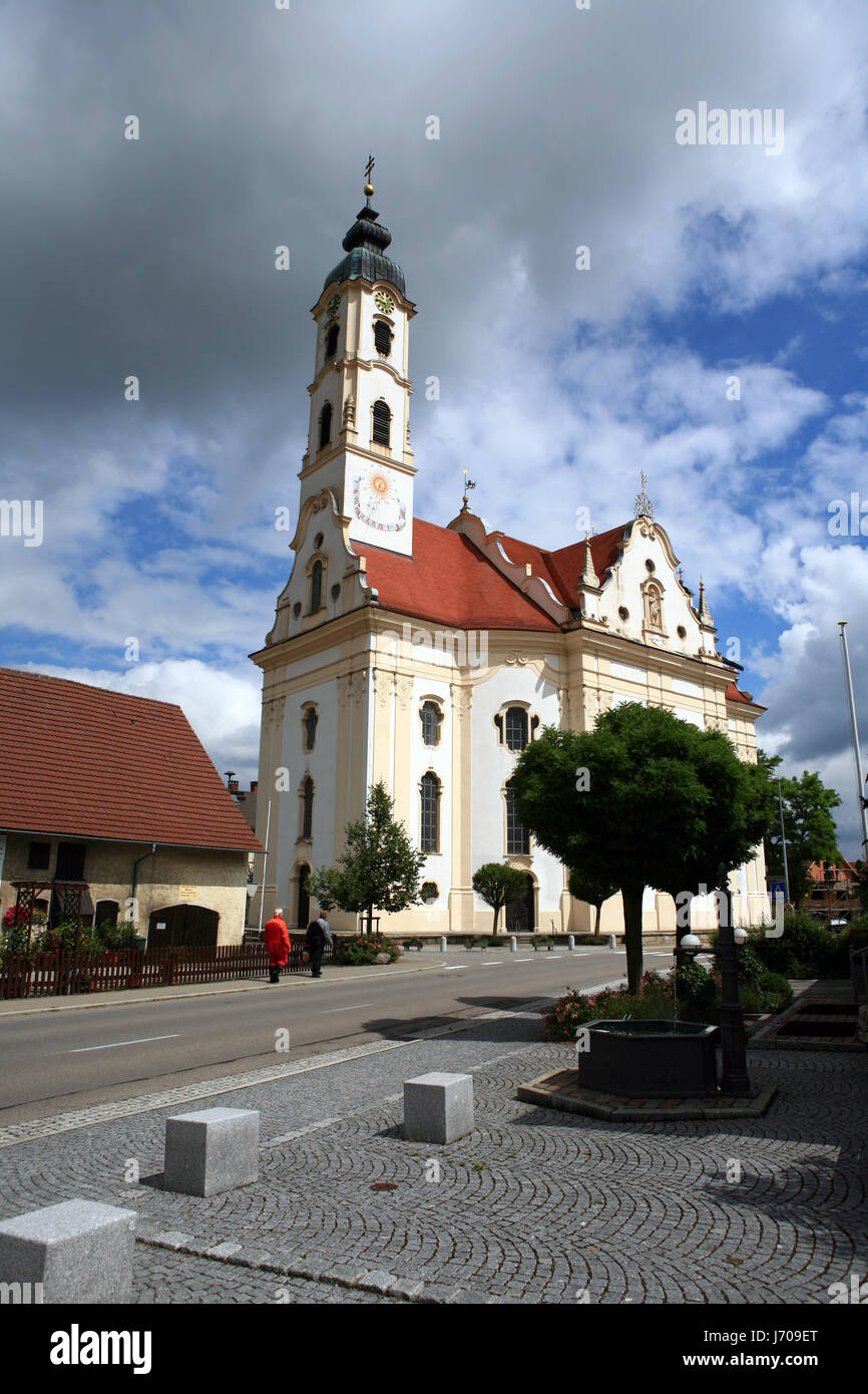 church baroque germany german federal republic exterior view ...