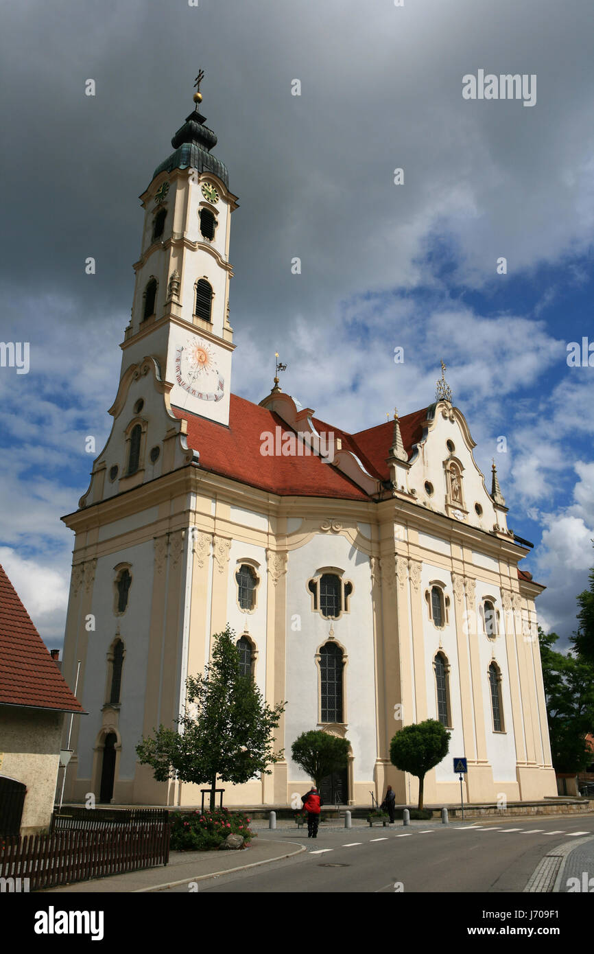 church baroque germany german federal republic exterior view ...