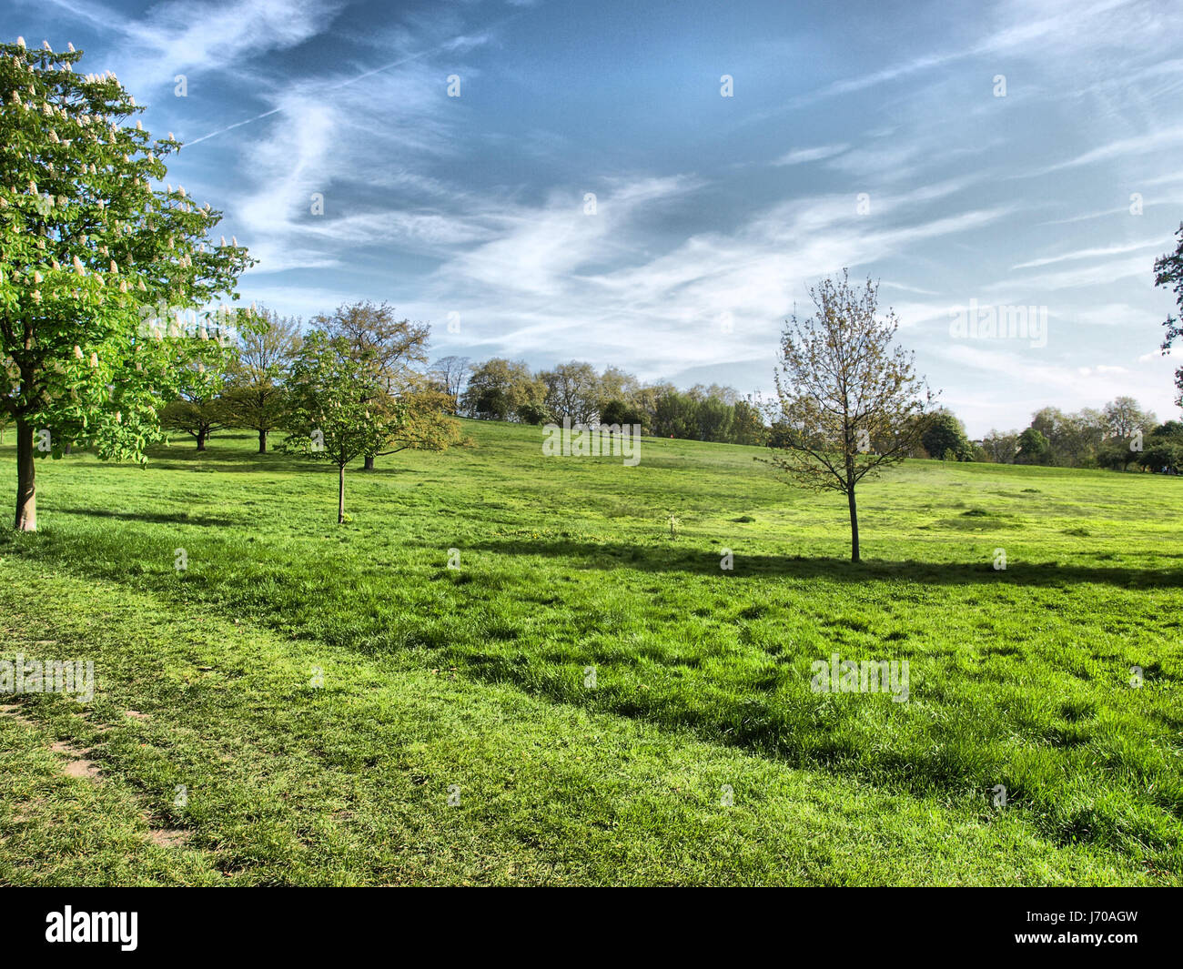 city town hill park london england primrose parks blue city town colour ...