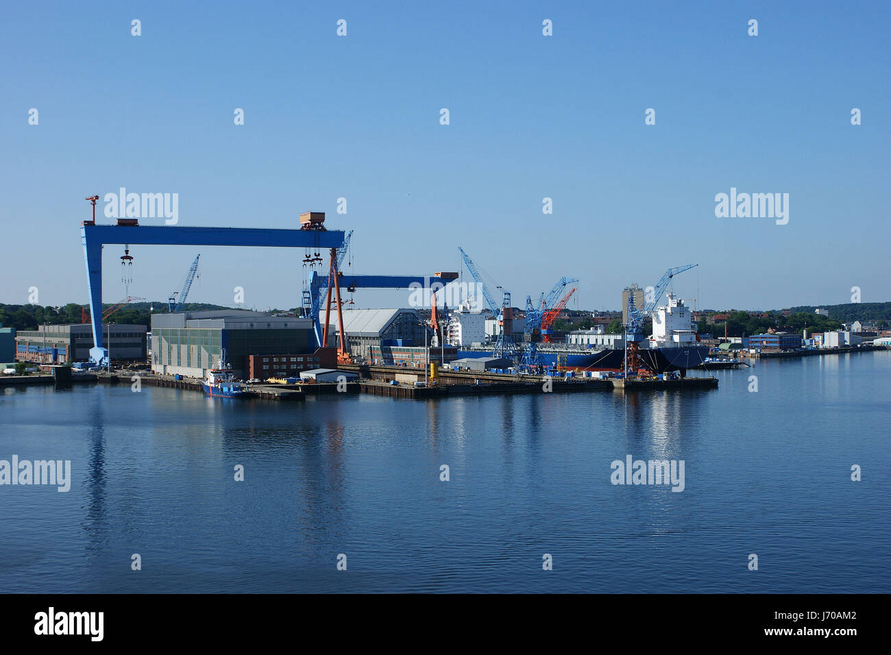kiel harbor entrance Stock Photo - Alamy