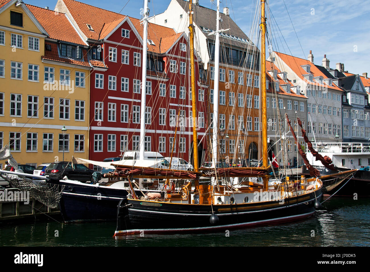 historical harbor denmark capital sailing ship sailing boat sailboat ...