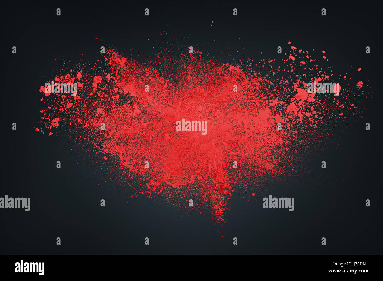 Powder paint explosion red background hi-res stock photography and ...