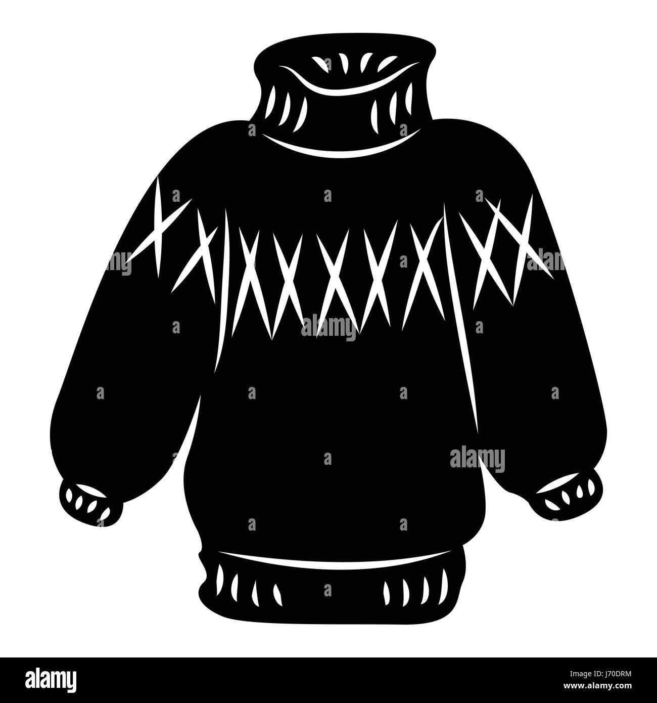 Warm sweater icon, simple style Stock Vector Image & Art - Alamy