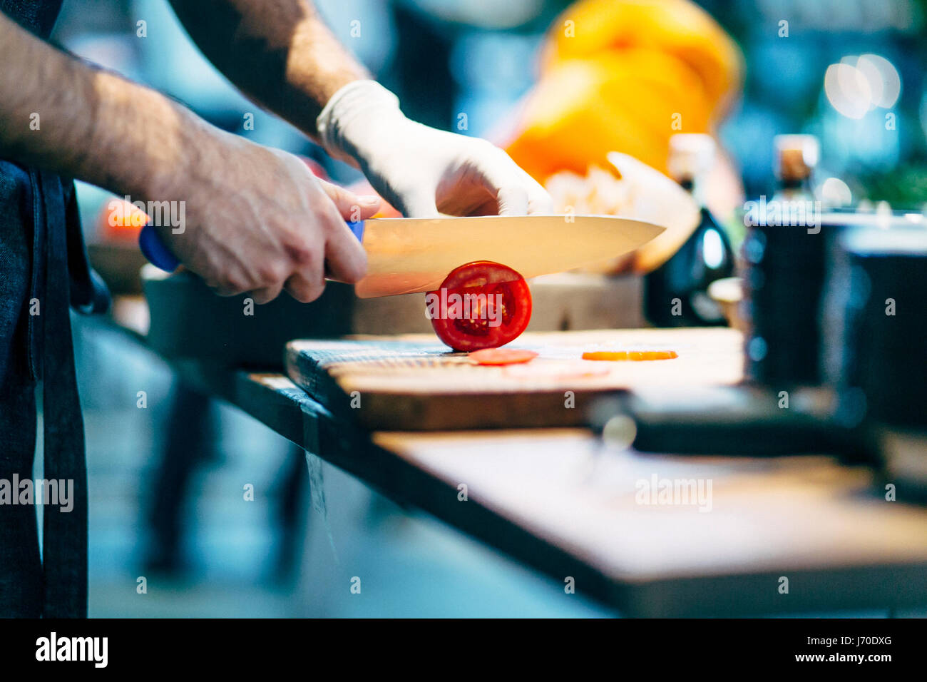 Making fresh Pizza Stock Photo - Alamy