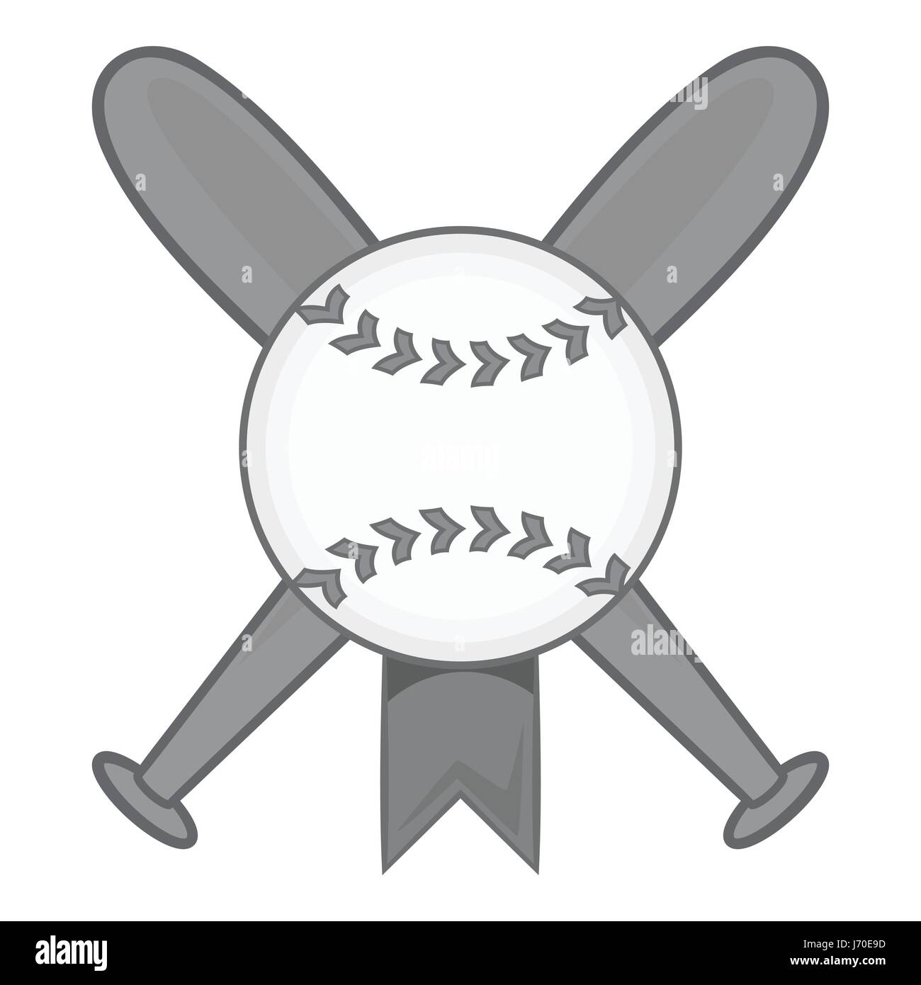 Bats ball icon black Cut Out Stock Images & Pictures - Alamy