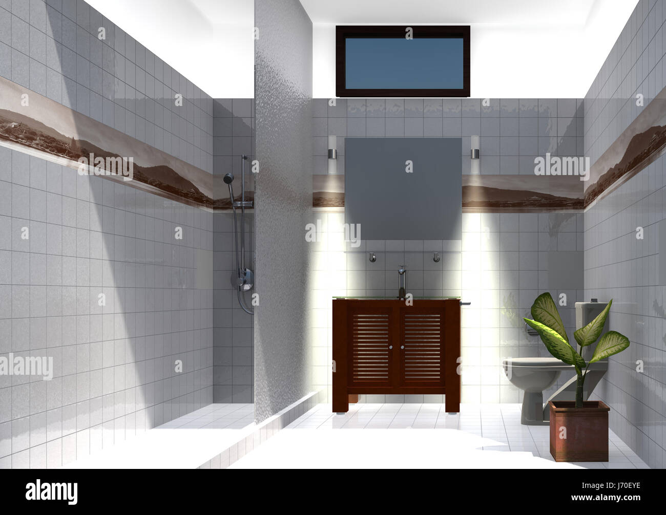 room style of construction architecture architectural style washroom ...