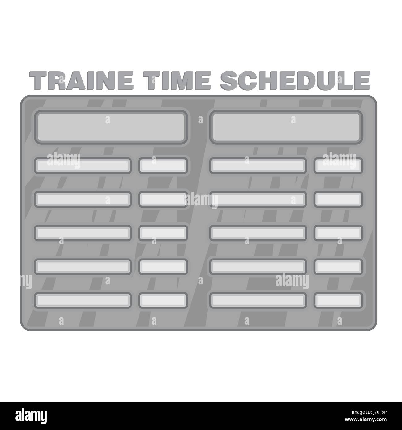 Schedule time of trains icon, monochrome style Stock Vector Image & Art ...