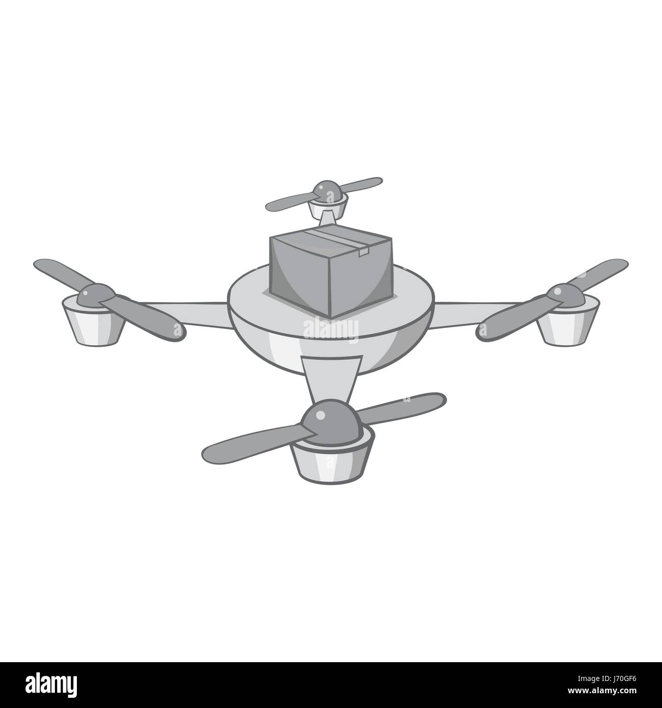 Quadcopter icon, black monochrome style Stock Vector Image & Art - Alamy