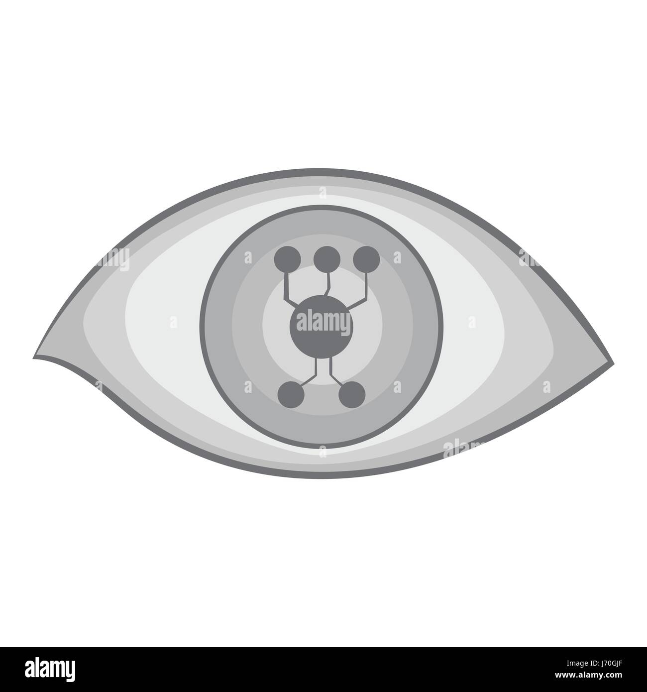 Cyber eyes icon, black monochrome style Stock Vector Image & Art - Alamy