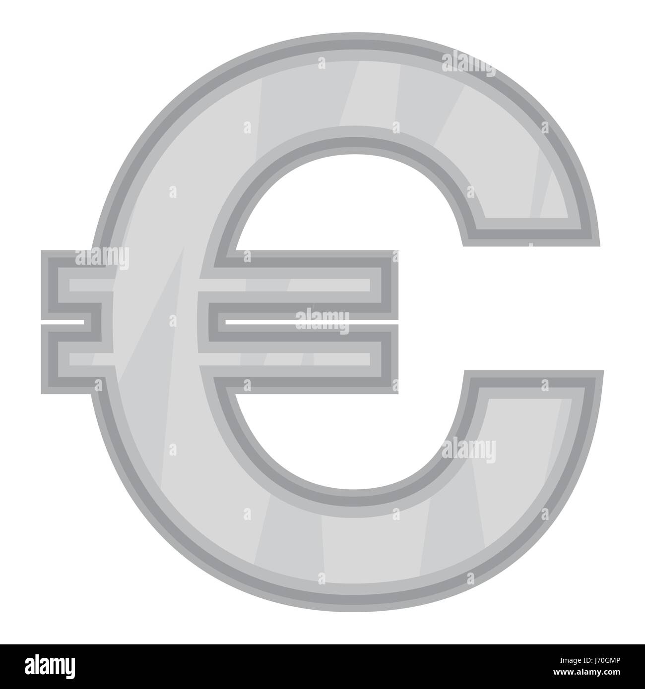Sign of money euro icon, black monochrome style Stock Vector Image ...