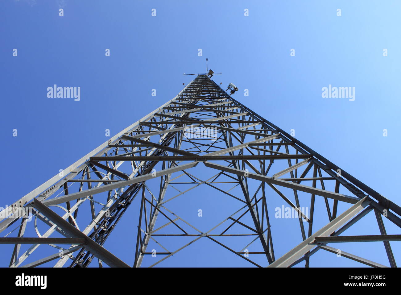 tower steel high aerial tall sign signal tower steel angular aerial ...