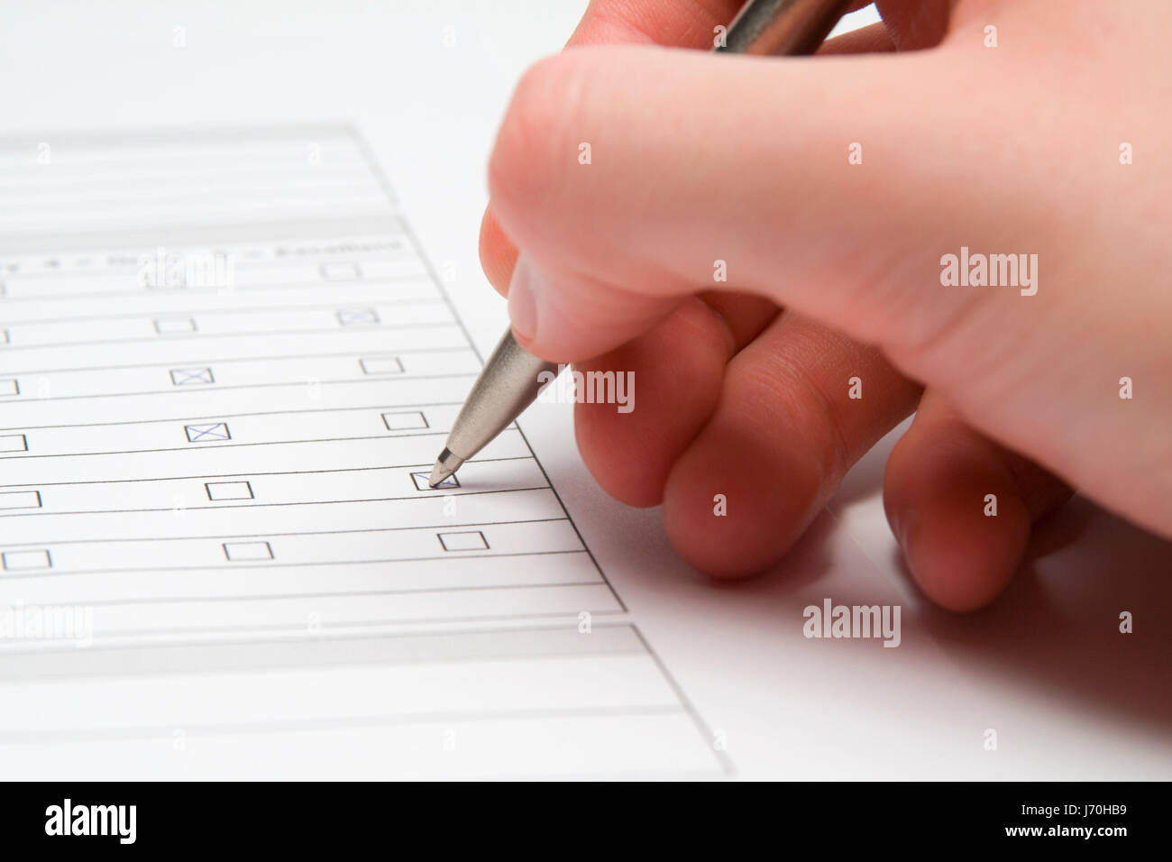 mark box fill paperwork form check hand write wrote writing writes ...