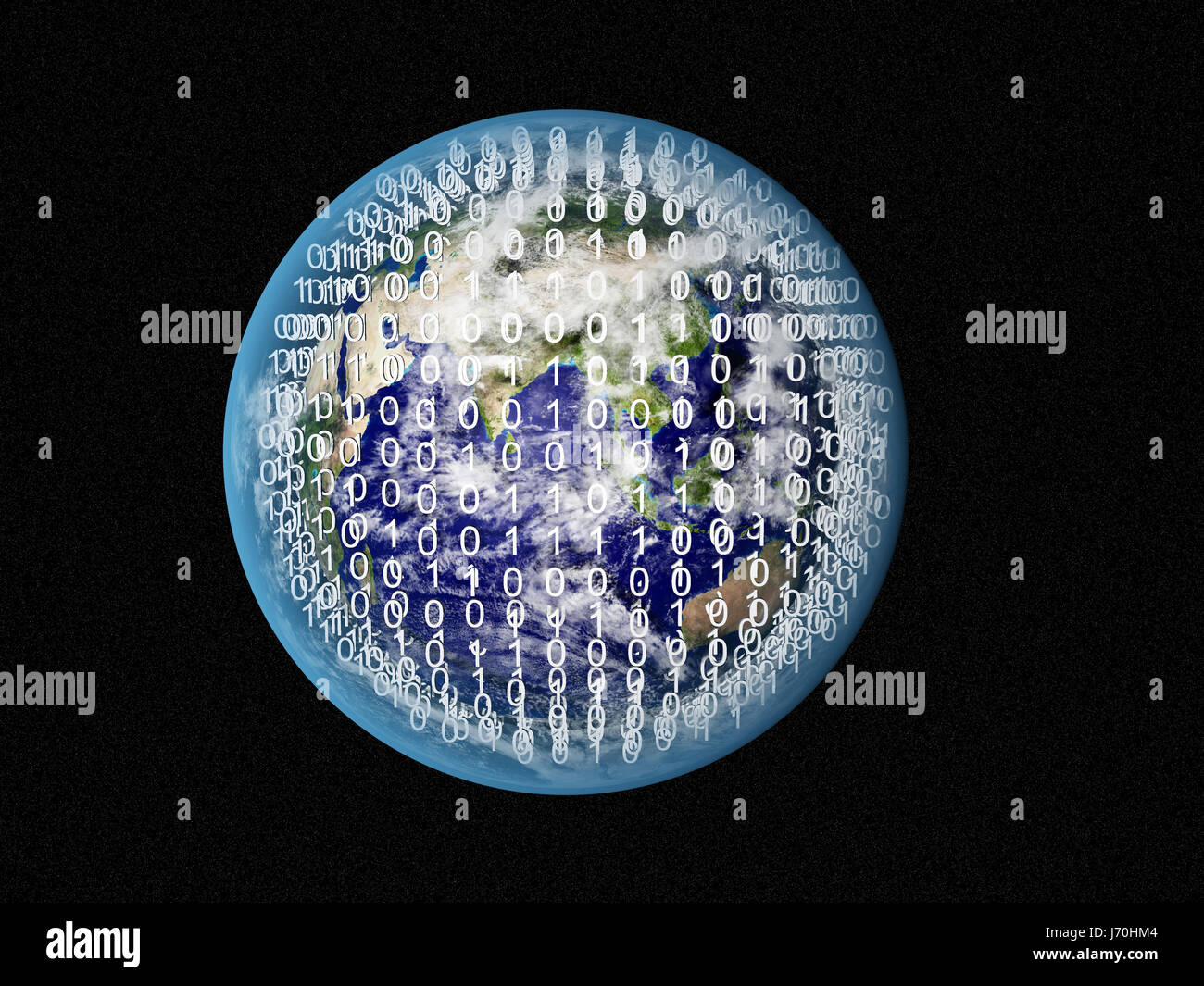 space zero number globe planet earth world code binary design shaping ...