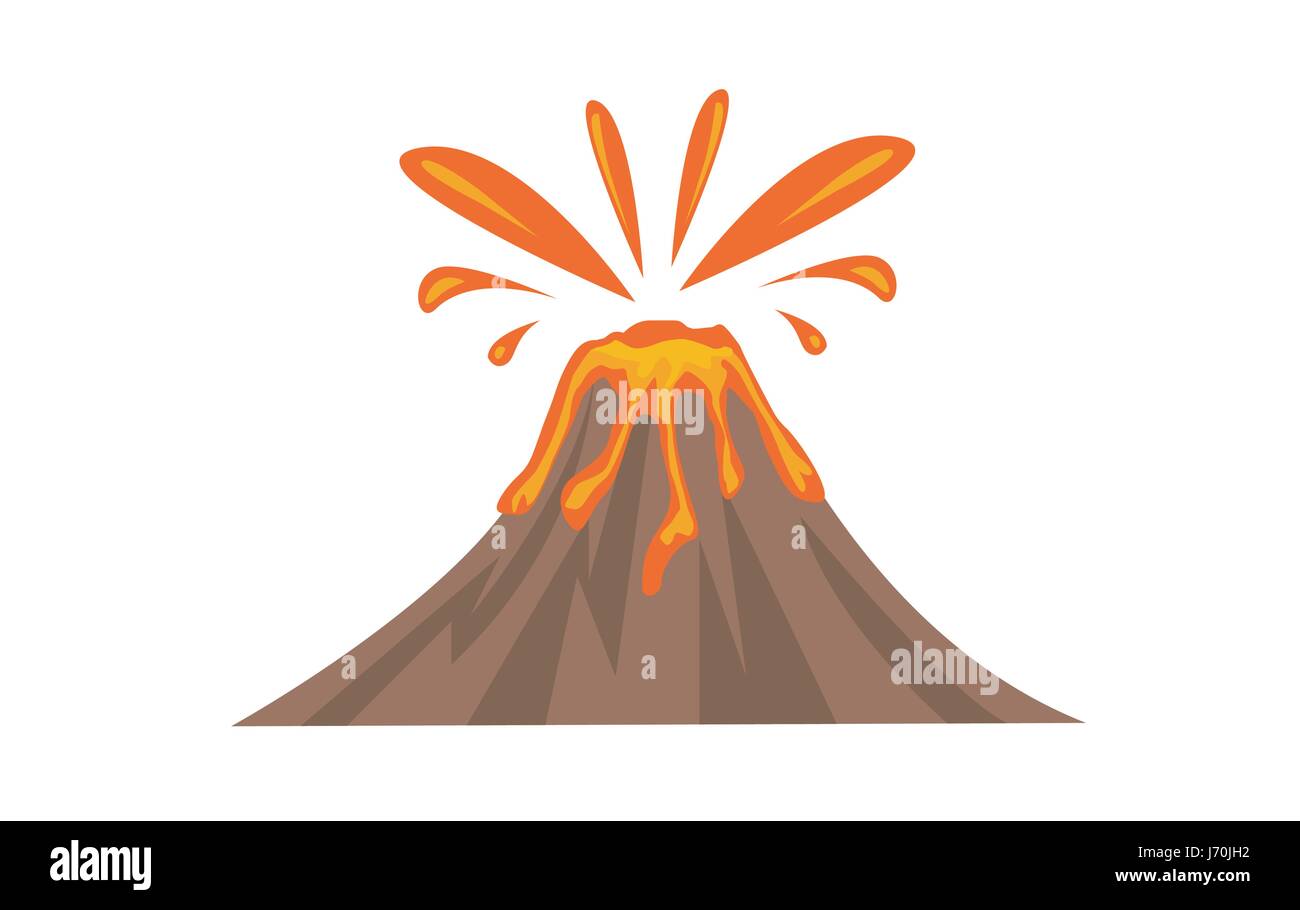 Volcano danger sign Cut Out Stock Images & Pictures - Alamy