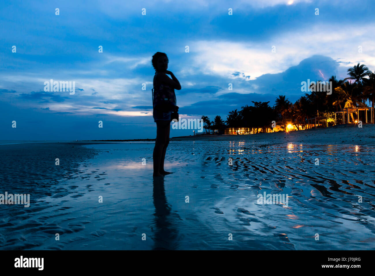 Sunset in the Island of Bantayan in the Philippines Stock Photo - Alamy
