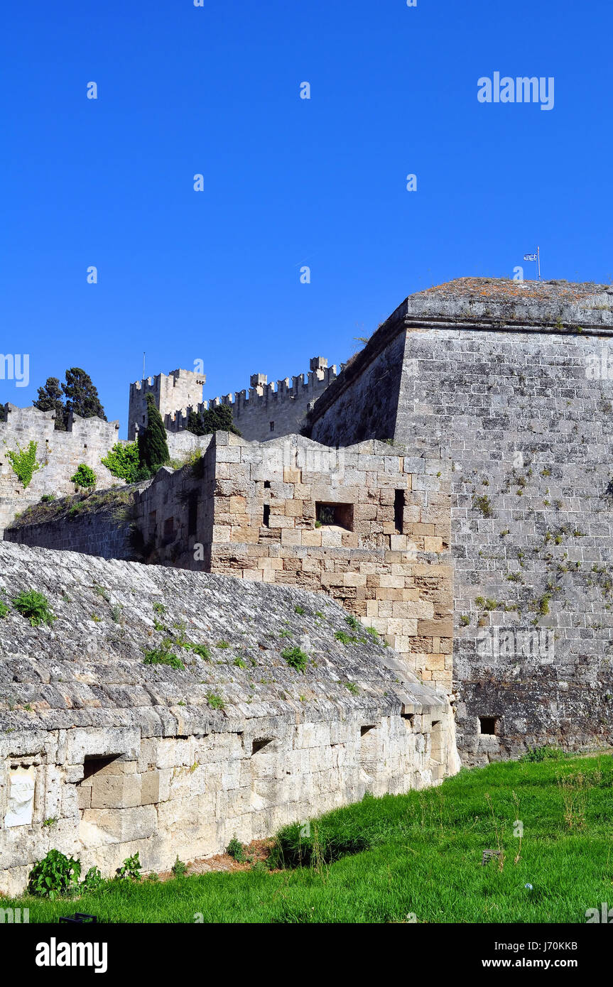 travel greece fortress fortification medieval castle chateau ...