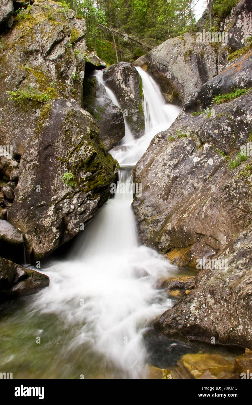 waterfall danger beautiful beauteously nice travel tree flow mountains ...