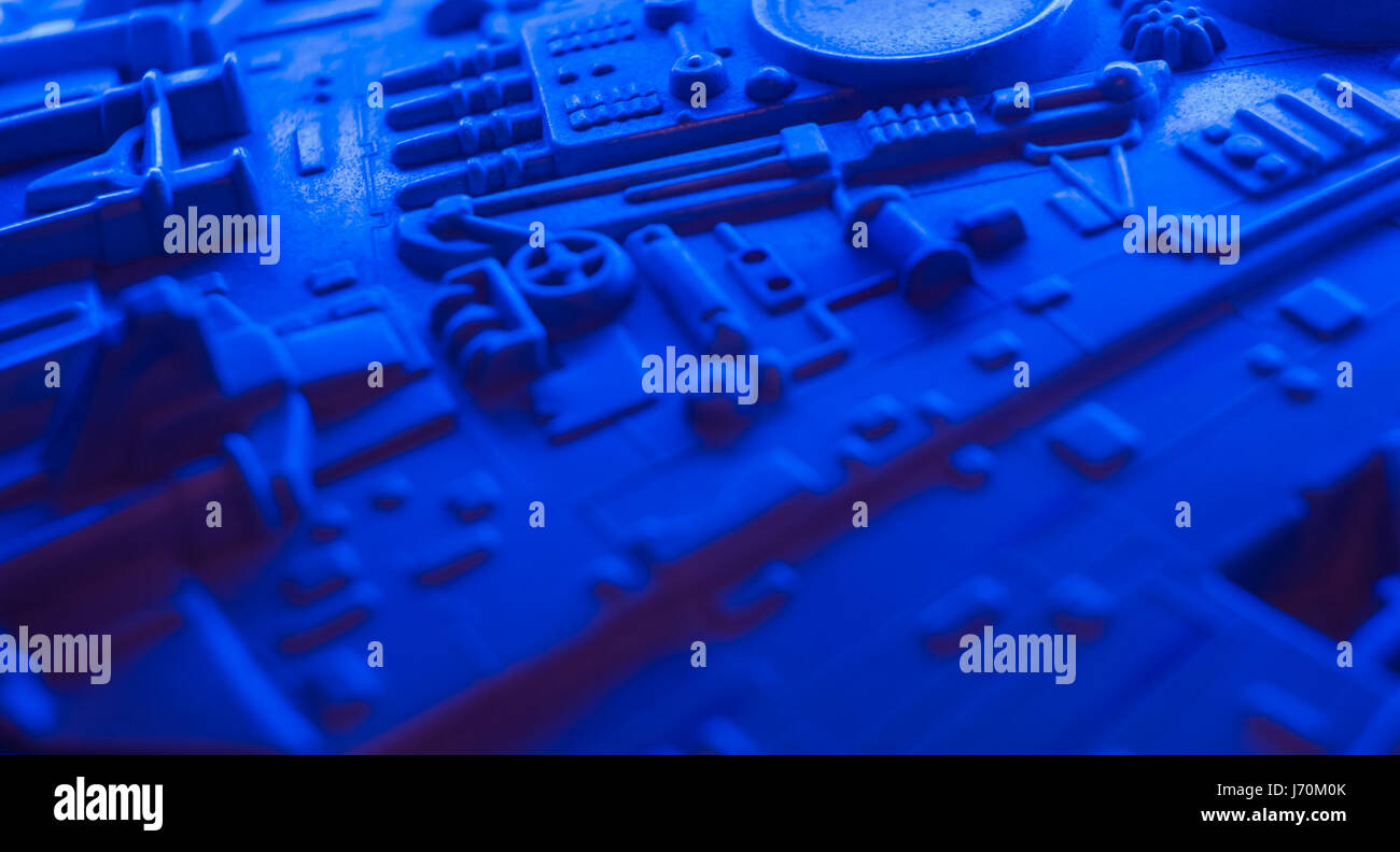 Abstract blue technology background Stock Photo - Alamy