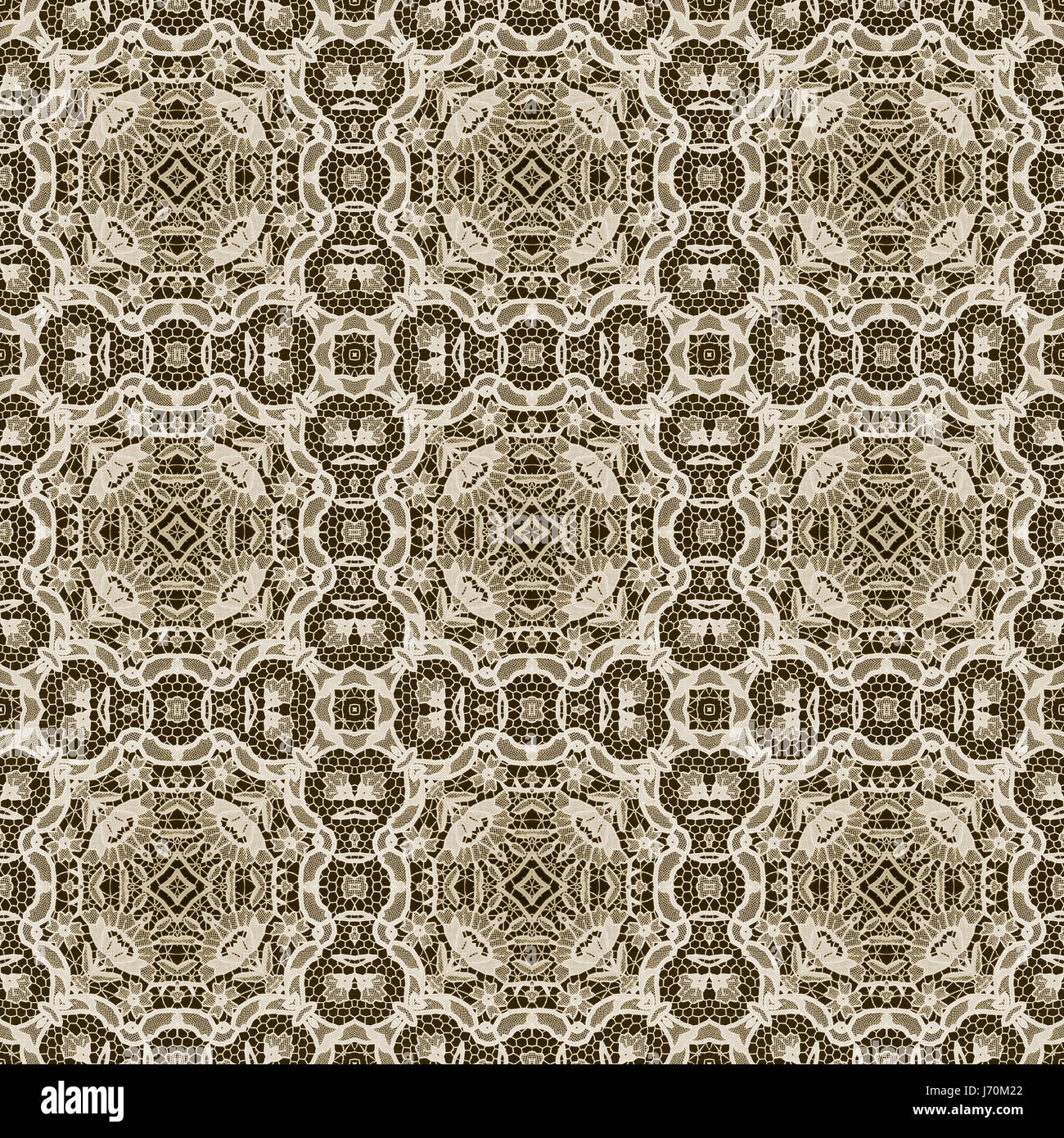Seamlessly repeating lace pattern, digital collage from crocheted lace ...