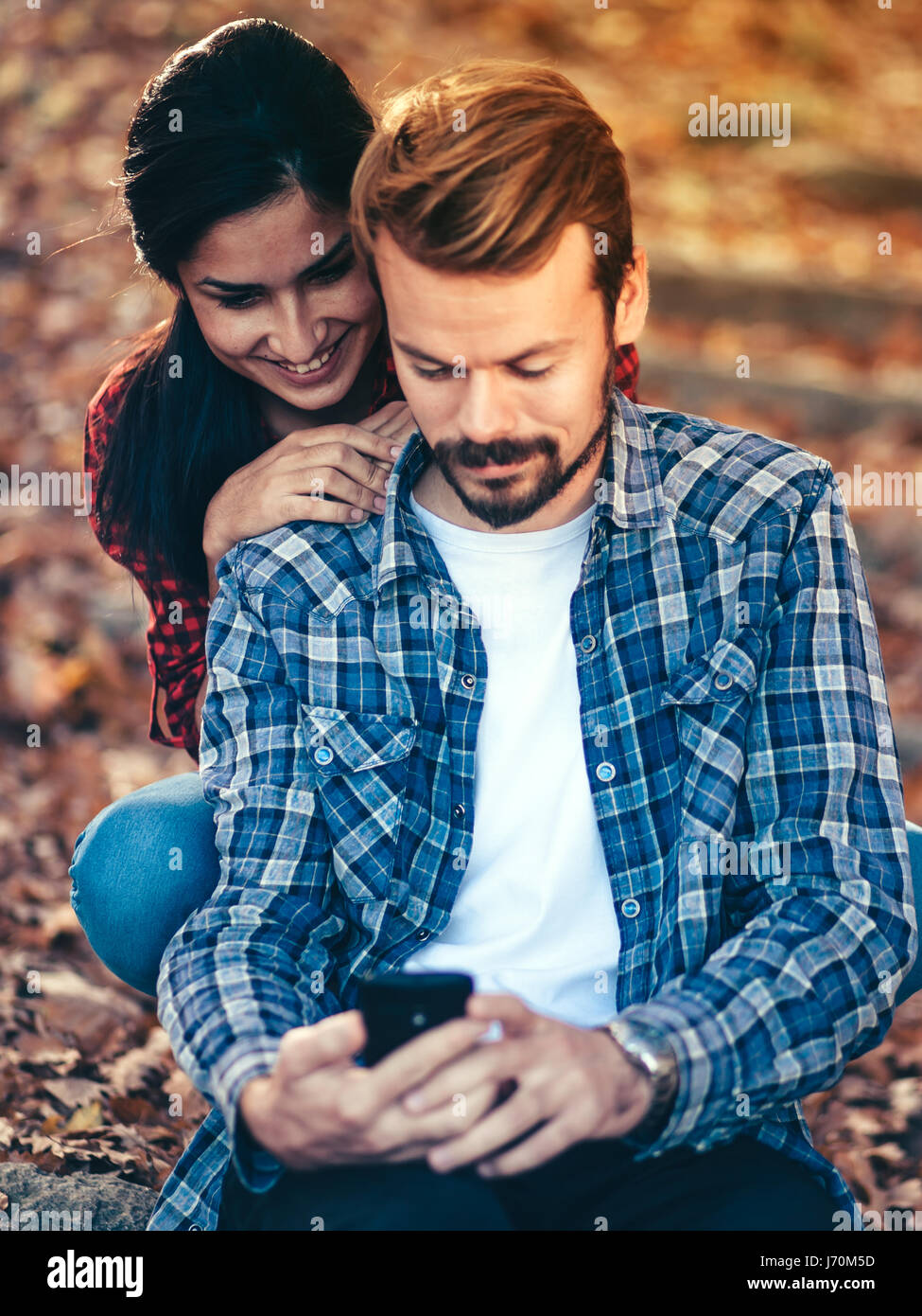 Couple have fun Stock Photo - Alamy