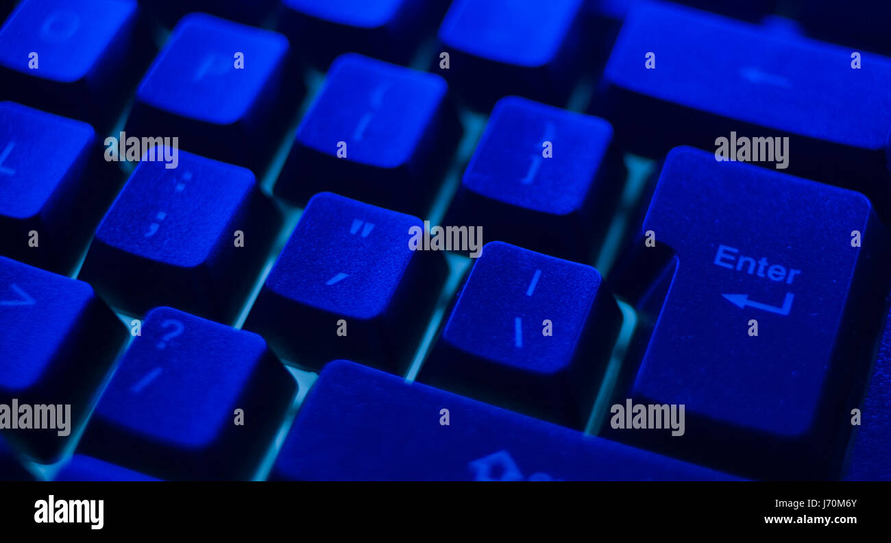 Pc office computer keyboard close-up Stock Photo - Alamy
