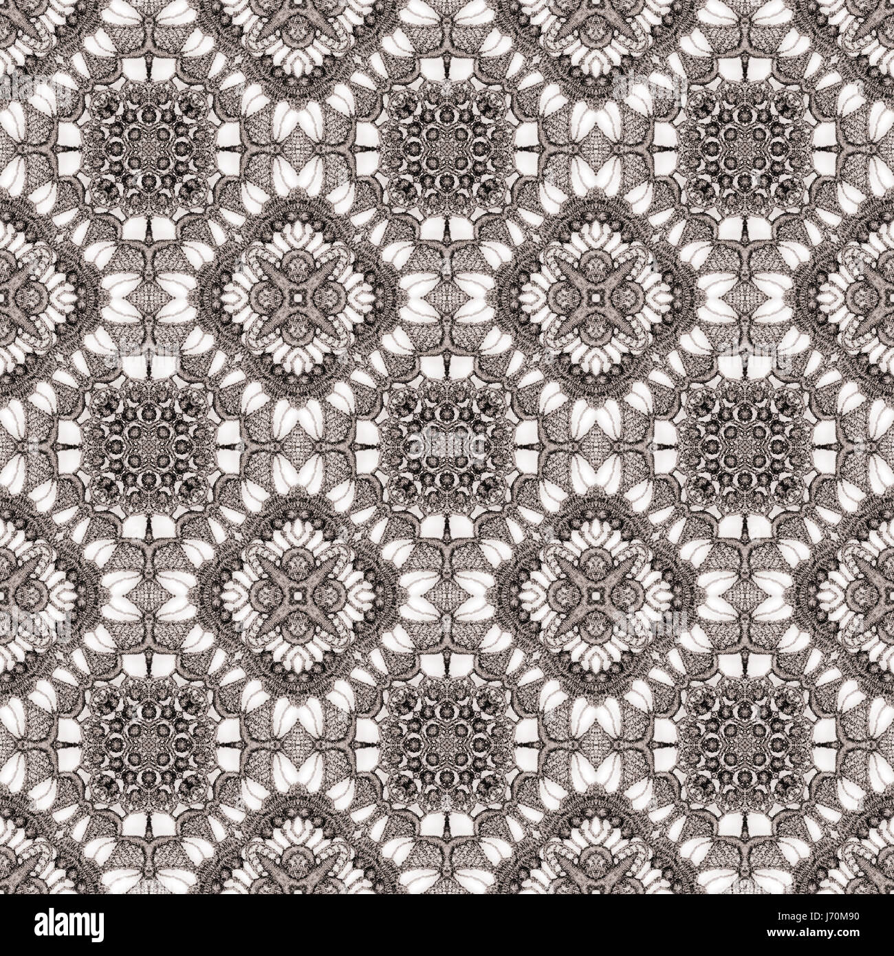Seamlessly repeating lace pattern, digital collage from crocheted lace ...