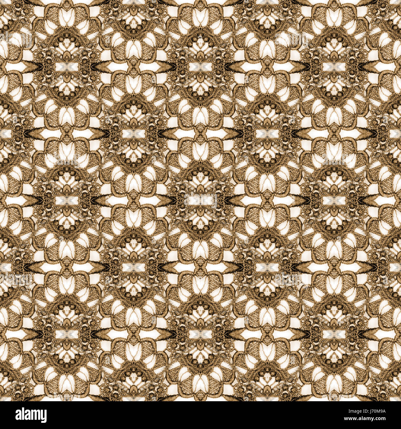 Seamlessly repeating lace pattern, digital collage from crocheted lace ...