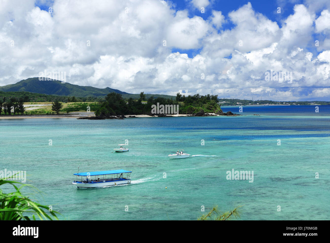 blue beach seaside the beach seashore summer summerly boat firmament ...