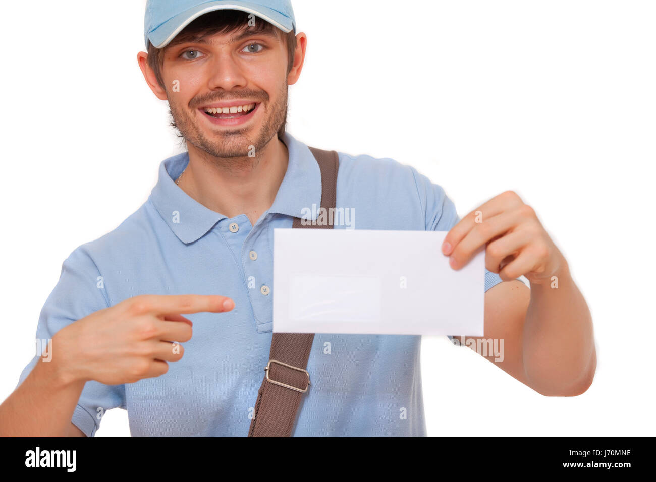 Post man with mail bag hi-res stock photography and images - Alamy
