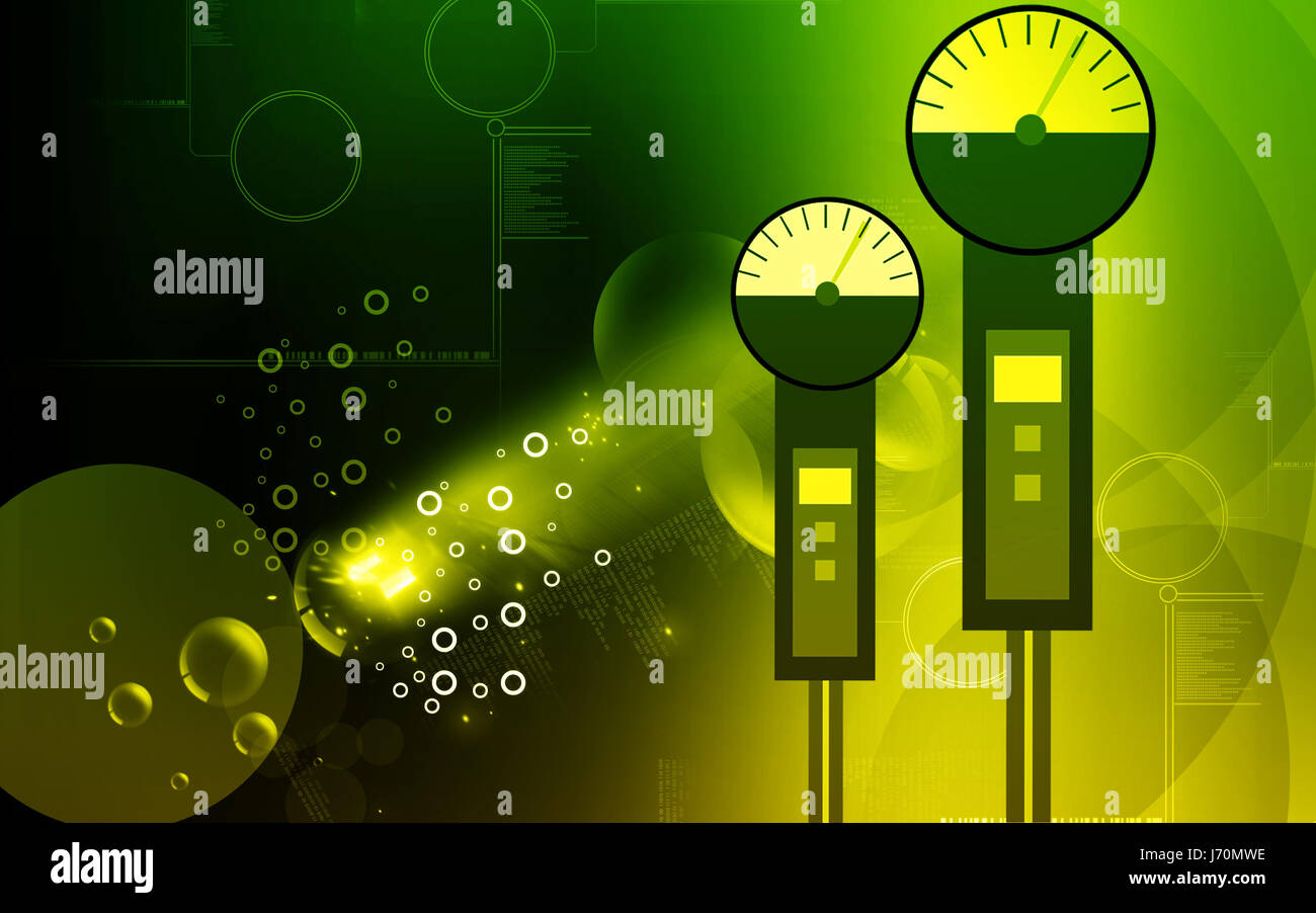 measured sured measure meter dial gauge pipe pressure instrument method ...