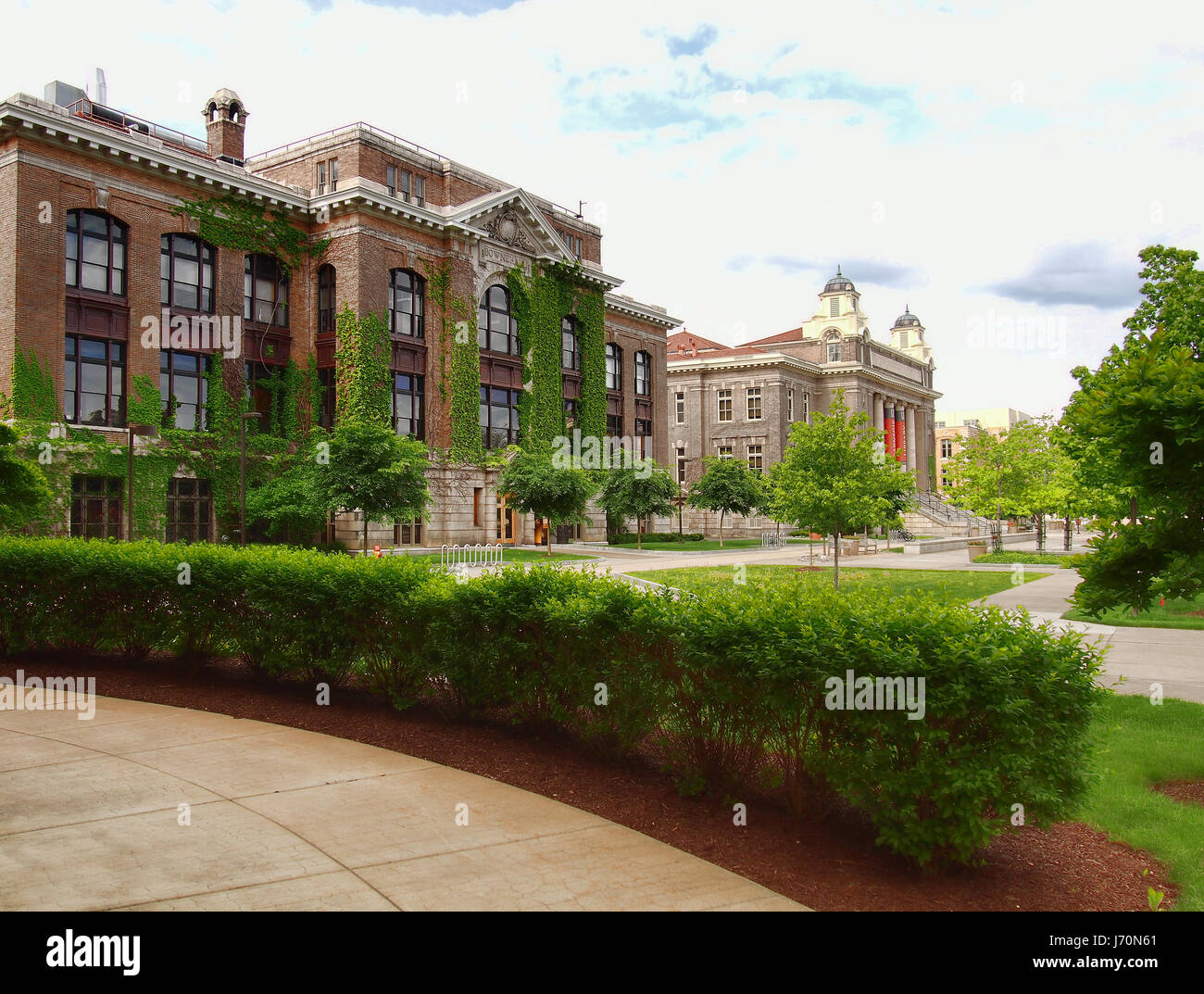 Syracuse, New York, USA. May 21, 2017. Syracuse University campus on ...